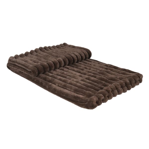 Cocoa Faux Fur Throw | Papillon Living