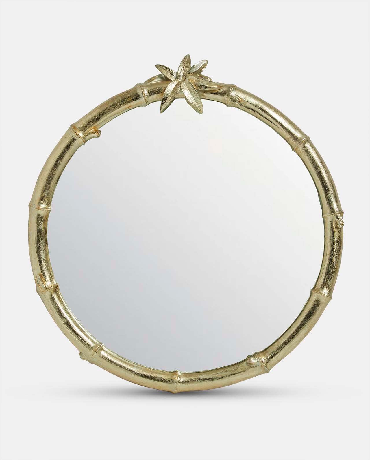 Gold Bamboo Style Mirror | Papillon Living